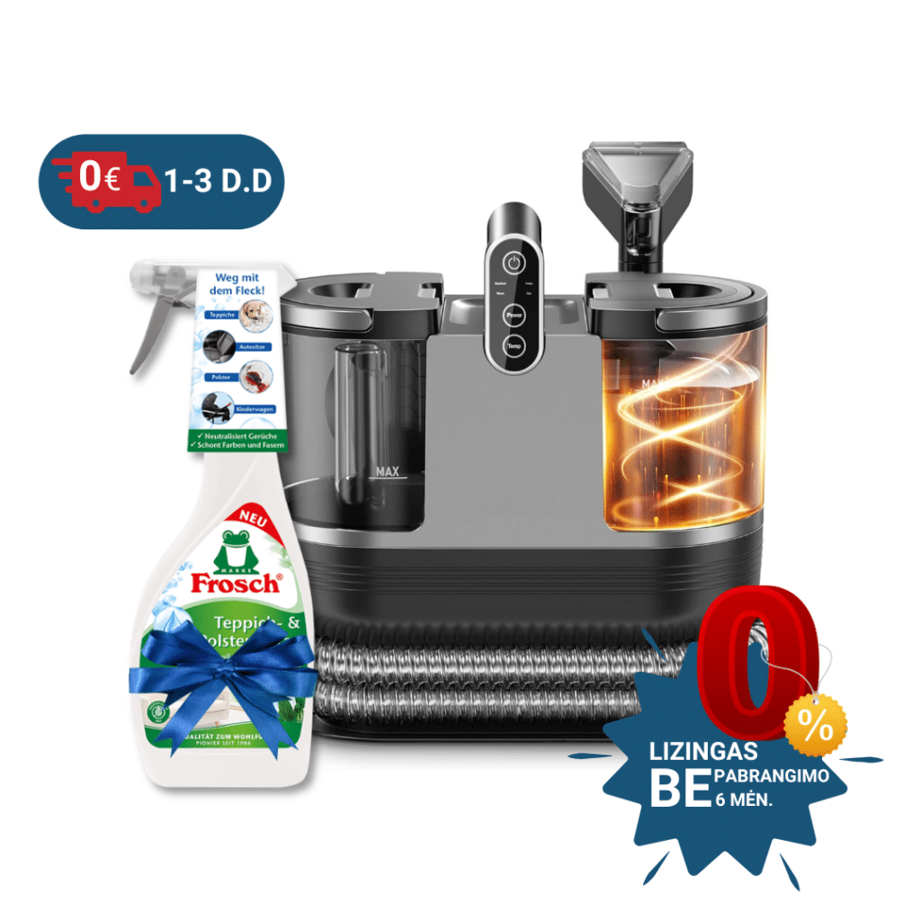 Plaunamas siurblys-dėmių valymo prietaisas - Premium Namai